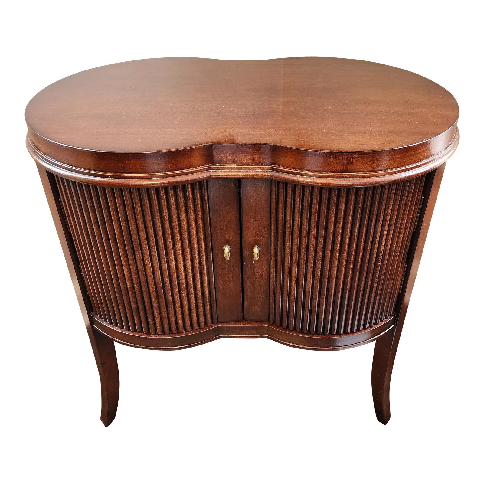 1990s Century Furniture Kidney Shaped Piccadilly Storage Side Table ...