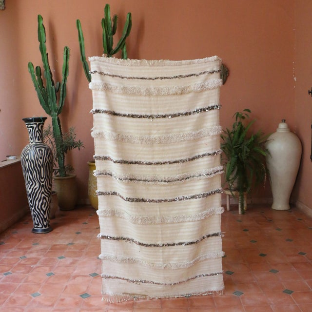Vintage Moroccan Throw Blanket | Chairish