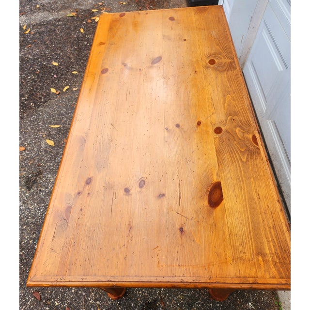 Two Drawer Pine Table | Chairish