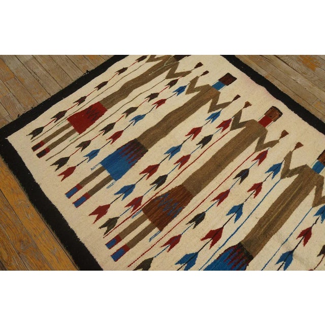 1930s American Navajo Yei Carpet ( 3' 5'' X 5' - 104 X 152 Cm ) | Chairish