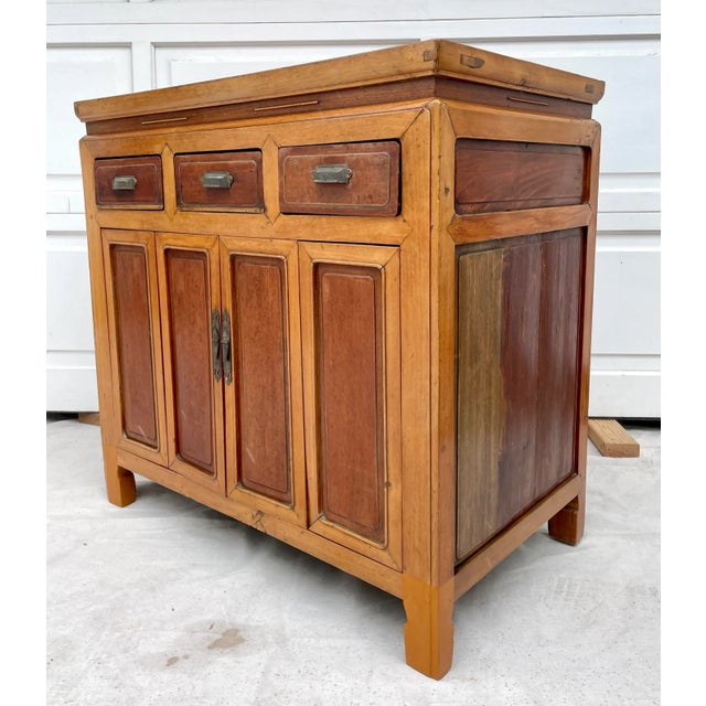 Antique Asian Chinese Rosewood Storage Cabinet | Chairish