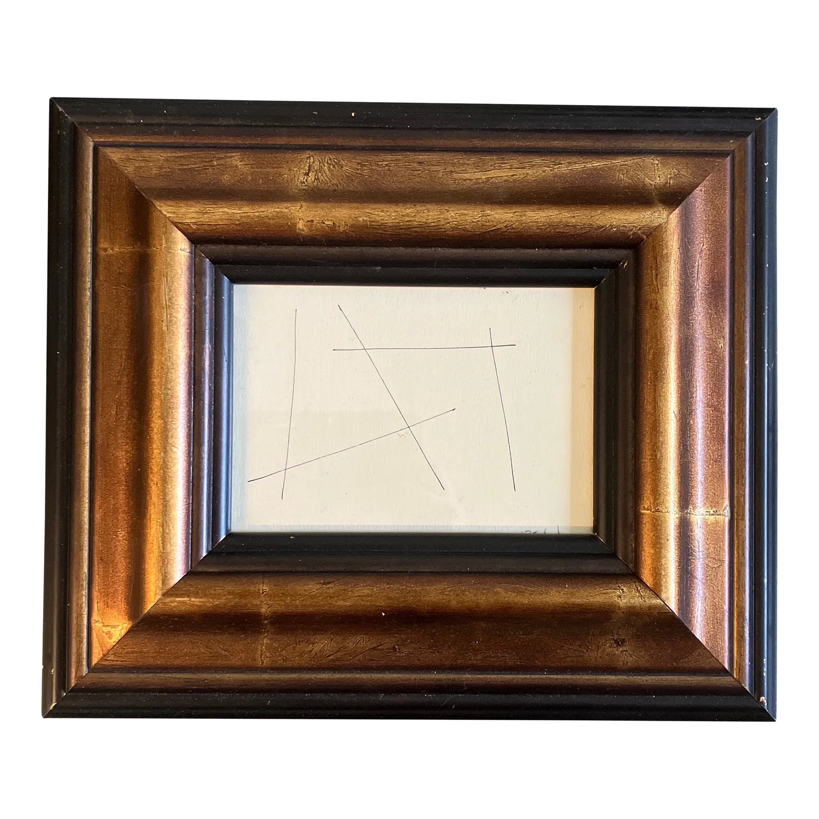 1980’s Vintage Robert Cooke Abstract Pen & Ink Drawing | Chairish