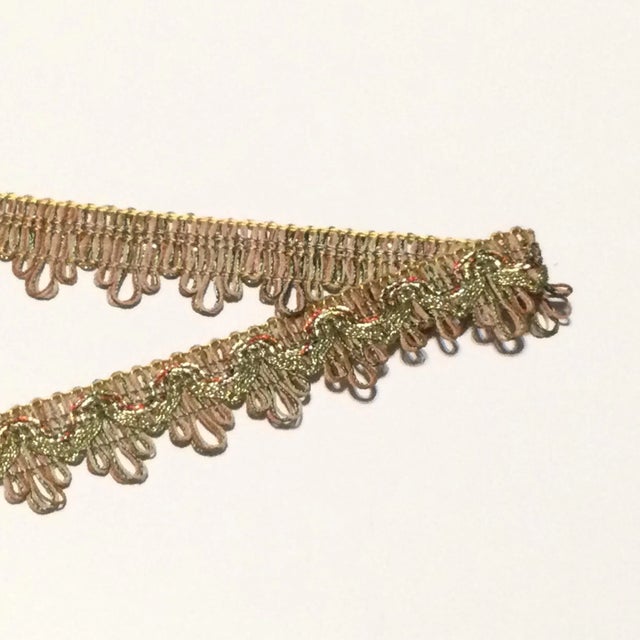 1980s Rose and Gold Metallic Braid From Italy | Chairish