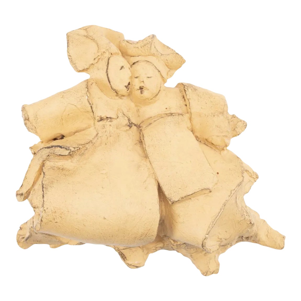 David Brice "Duet", Figural Terracotta Sculpture | Chairish