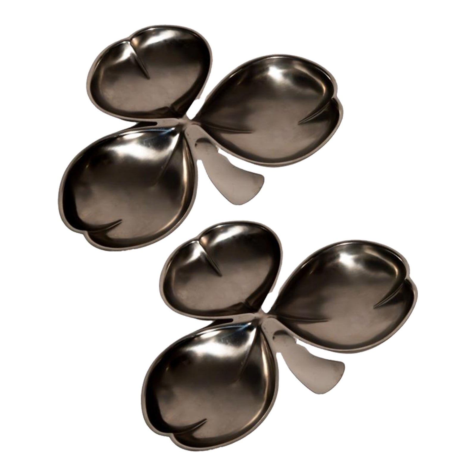 Pair of Vintage French Trèfle Appetiser Dishes by Jean Couzon | Chairish