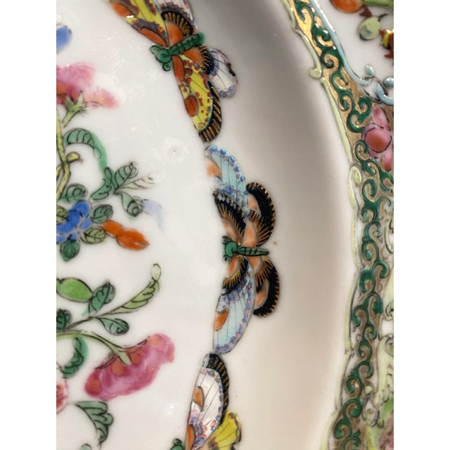 Antique Chinese Porcelain Famille Rose Medallion Plate | Chairish