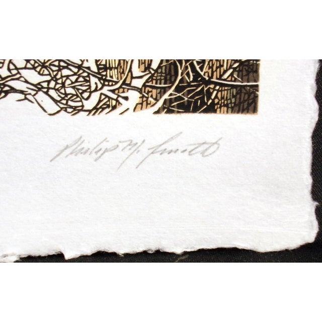 Contemporary Philip M. Smith "The Crickets Now Are Silent" Hand Signed ...