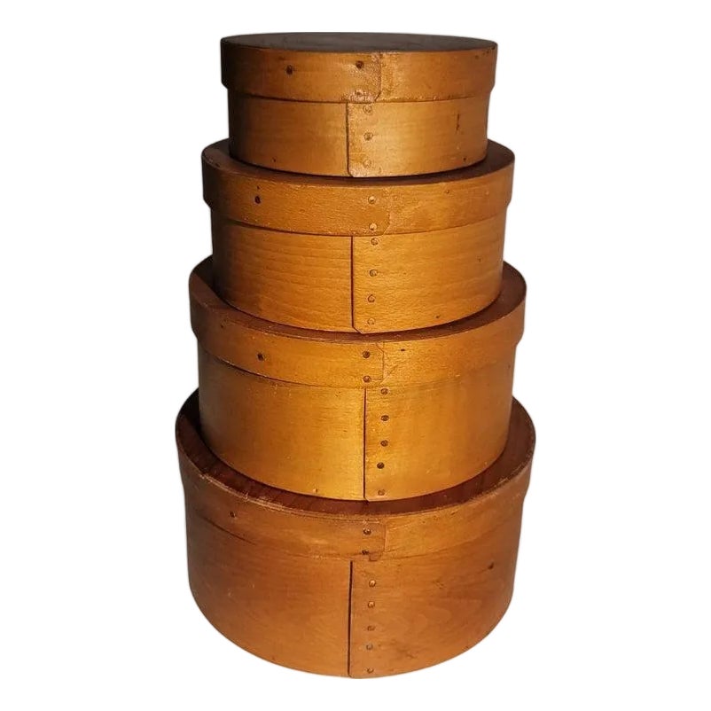 Late 19Thc Shaker Style Pantry Boxes -Stack of Four | Chairish