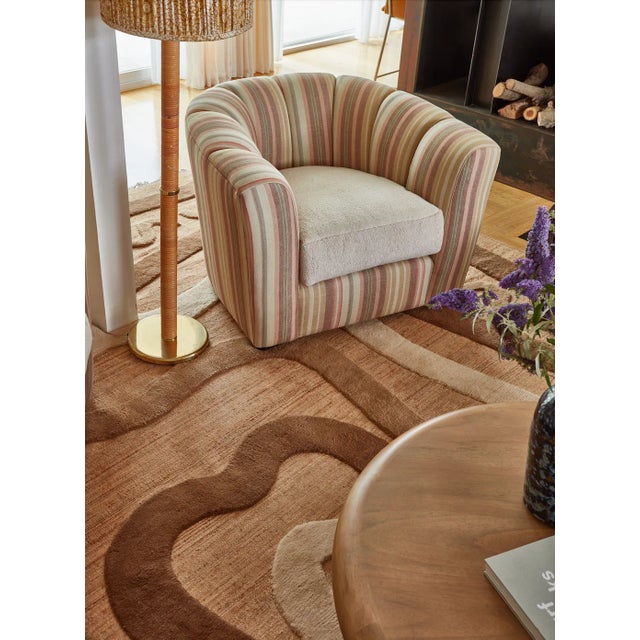 Ward + Gray Dune Rug, Flat Weave Rug With Shag Pile Overlay | Chairish