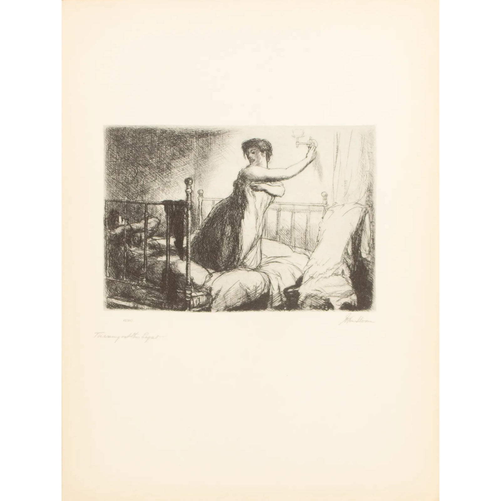 1939 After John Sloan "Turning Out the Light", First Edition Period ...