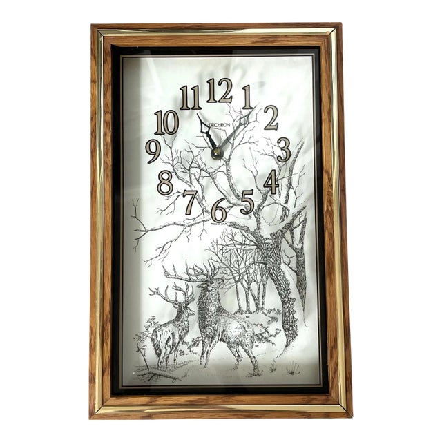 Vintage 1970’s Verichron Standing or Wall Buck Bucks Deer Wood Wall ...