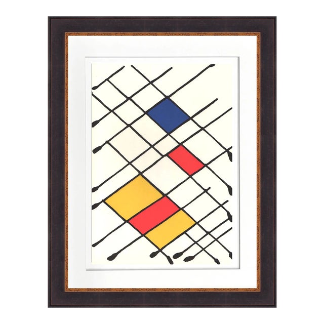 1966 Alexander Calder Original Lithograph Dm05156 Framed | Chairish