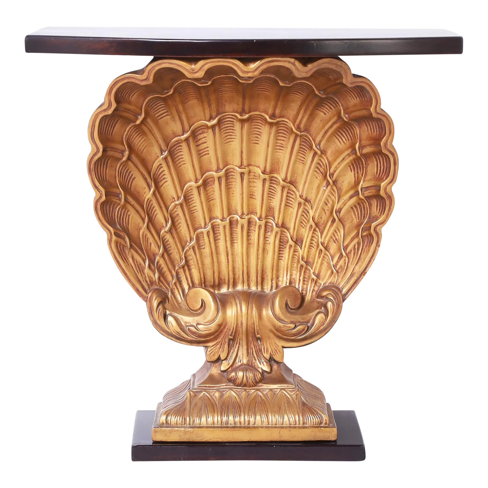 Art Modern Grotto Style Seashell Console Table | Chairish