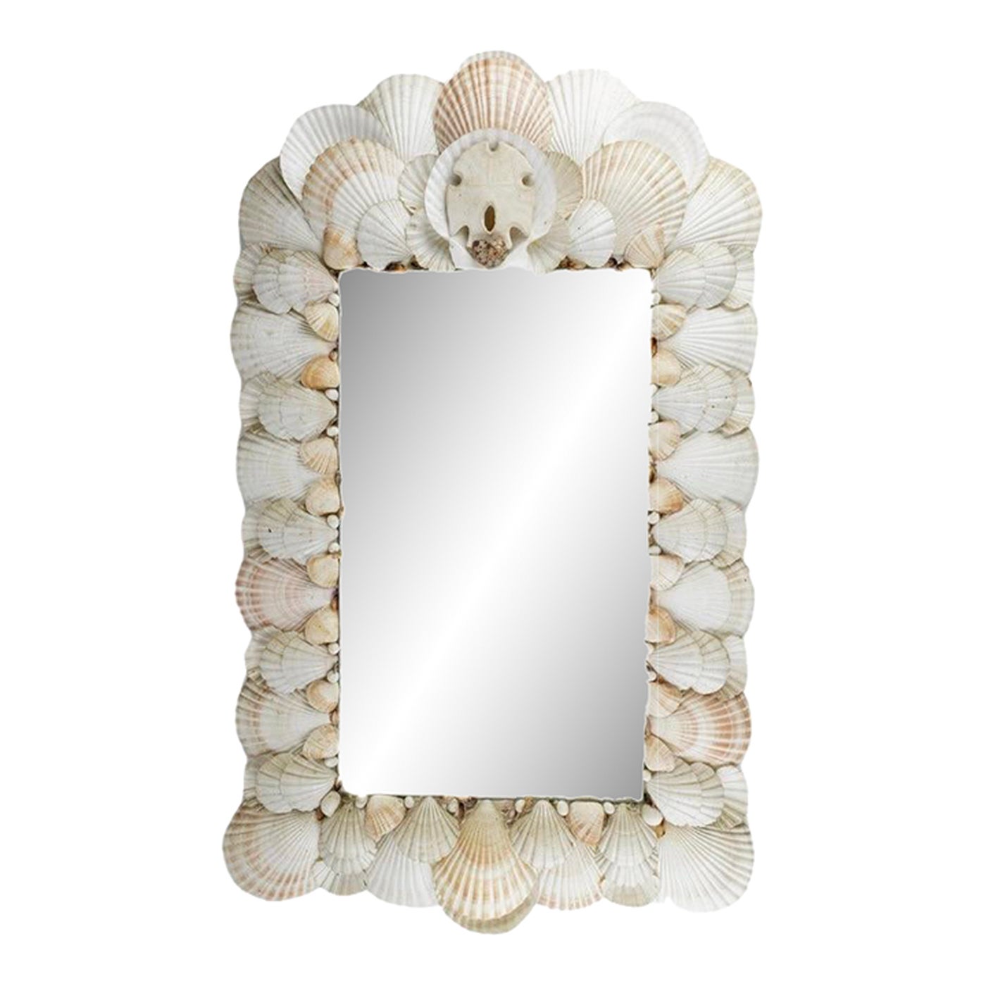 Large Vintage Shell Wall Mirror, Circa 1970’s | Chairish