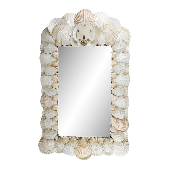 Large Vintage Shell Wall Mirror, Circa 1970’s | Chairish