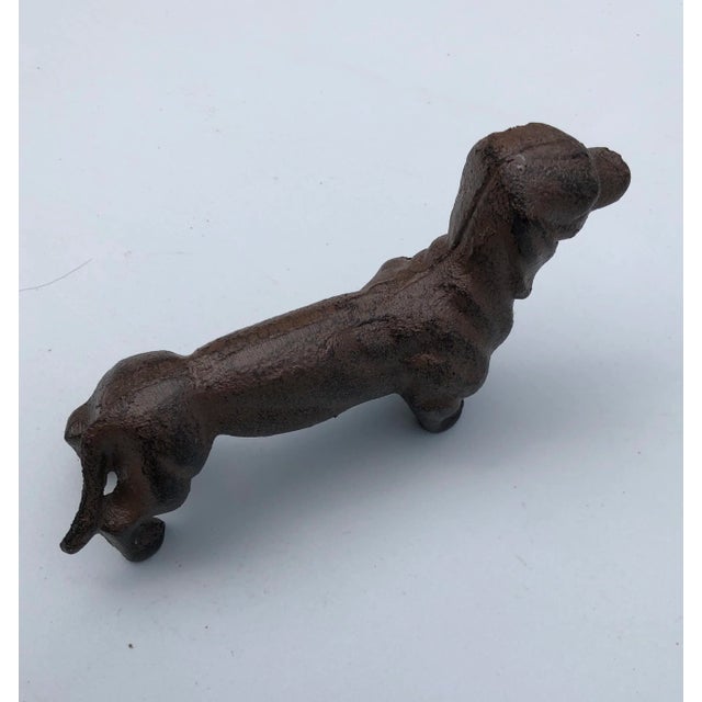 Iron Dachshund Decoration Paperweight | Chairish