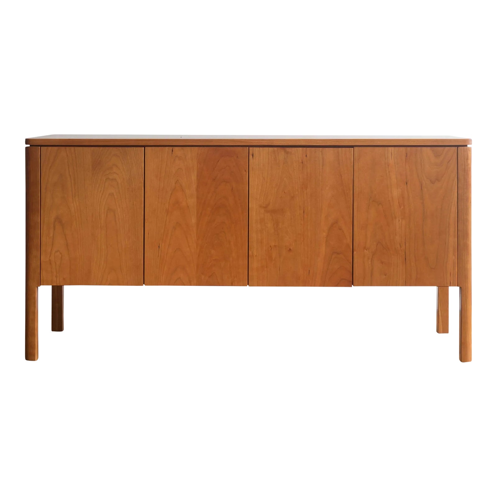 New Handmade Solid Wood Record Cabinet and Media Stand | Chairish