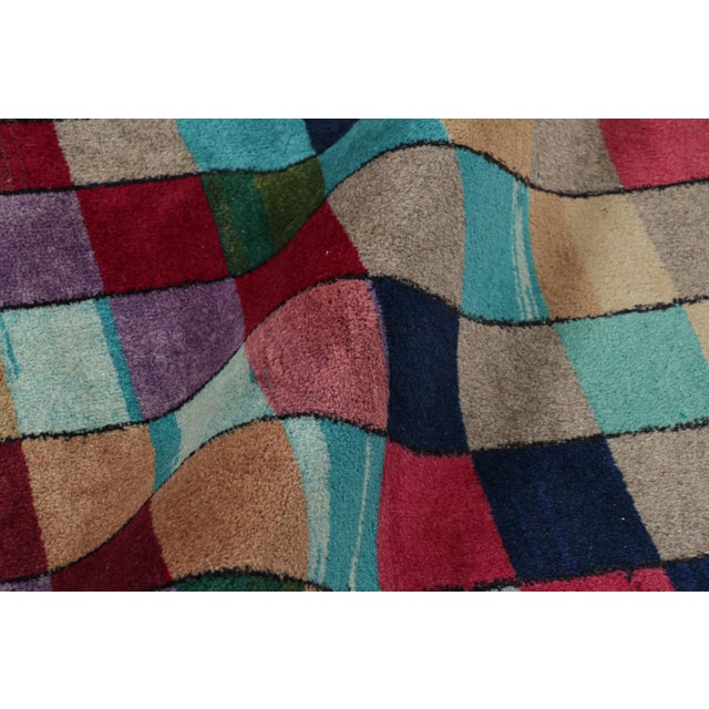 Vintage Zeki Müren Rug With Polychromatic Geometric Pattern From Rug ...