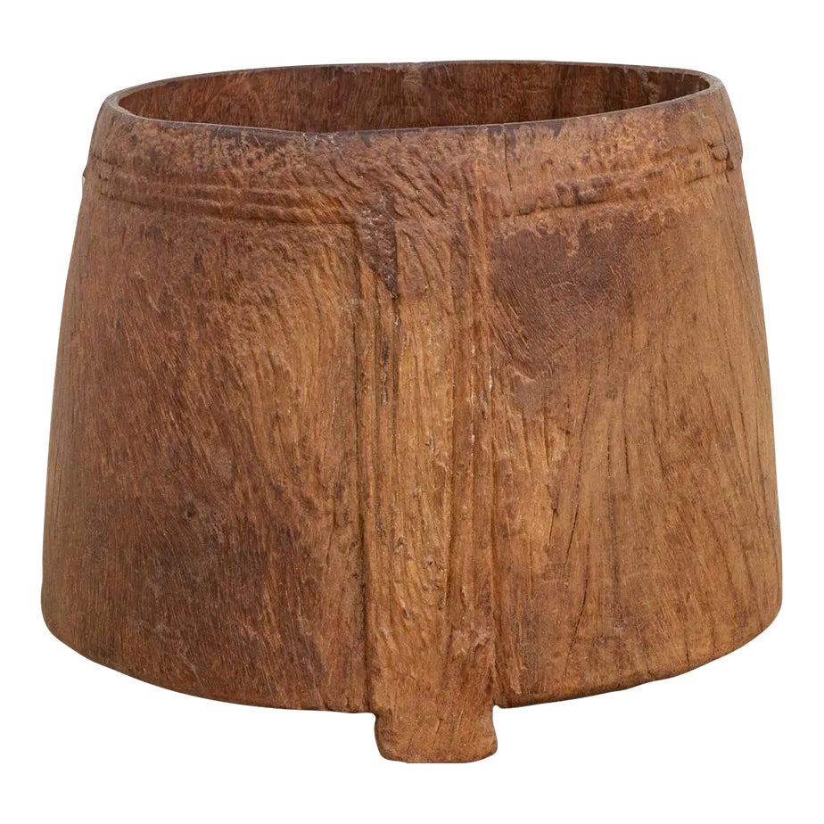 Primitive Vintage Textured Naga Rice Bowl | Chairish