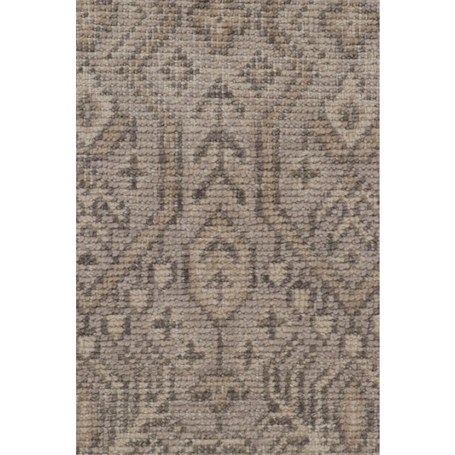 Rug & Kilim’s Contemporary Rug in Beige, Gray and Blue Geometric ...