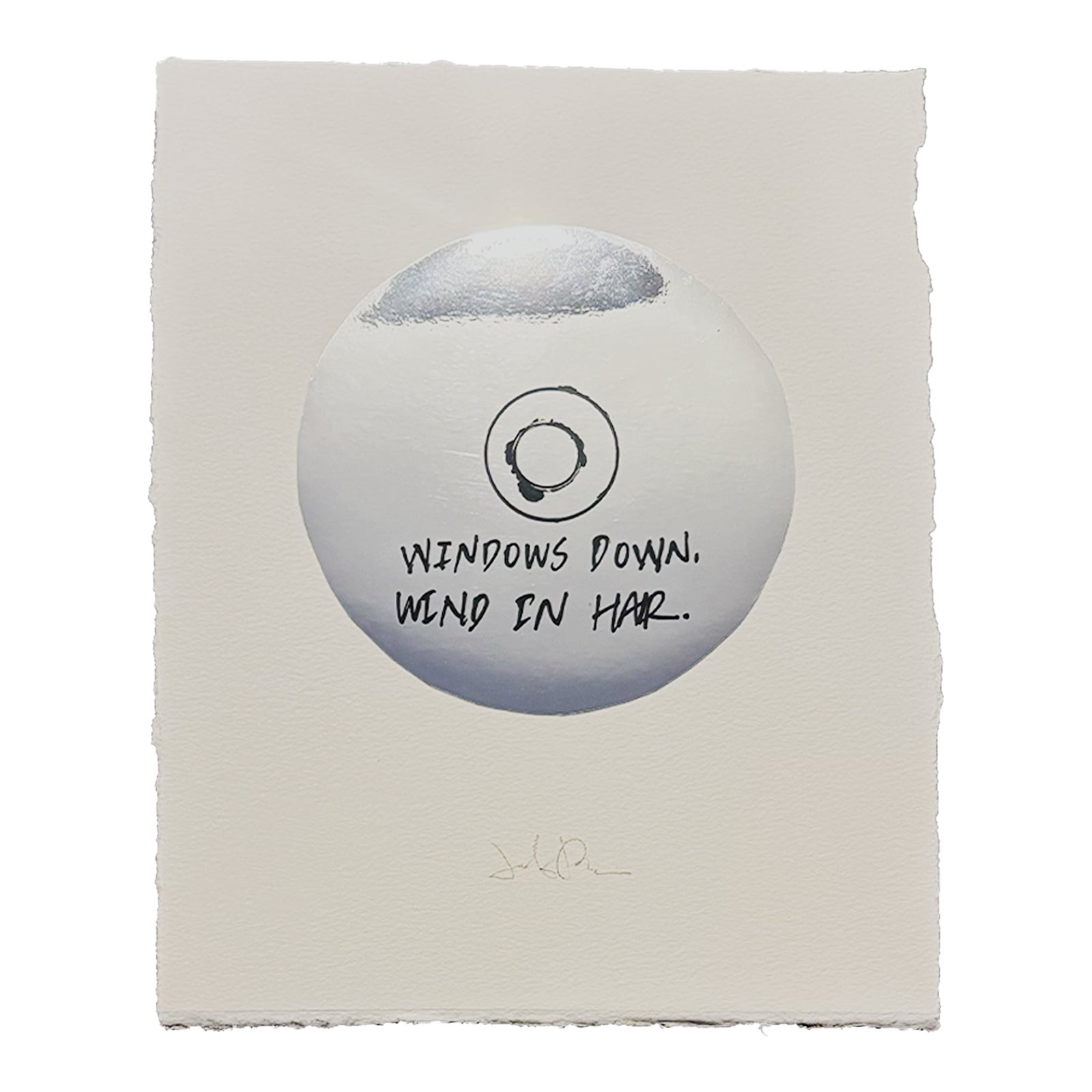 "Windows Down Wind in Hair Cd" Original Artwork by Jake Poser | Chairish