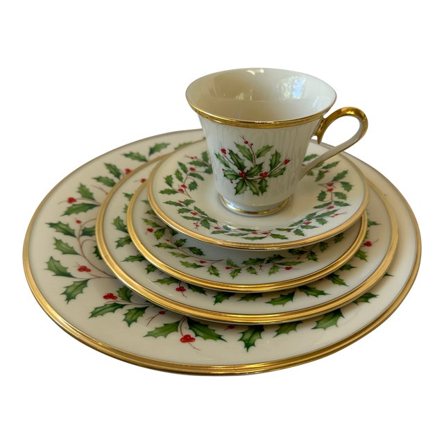 Lenox Holiday China Dinnerware Set- 60 Pieces | Chairish