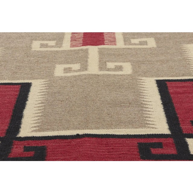 Southwest Modern Red Ganado Navajo-Style Rug - 09'01 X 11'09 | Chairish