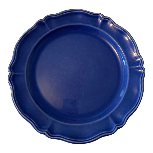 Varages Vintage Cobalt Blue Serving Platter | Chairish