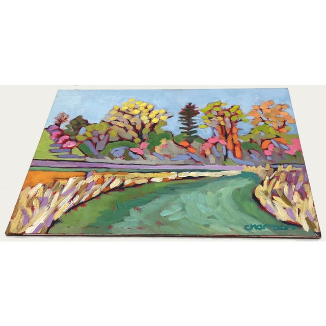 "Open Meadow" Contemporary Expressionist Plein Air Landscape Oil ...