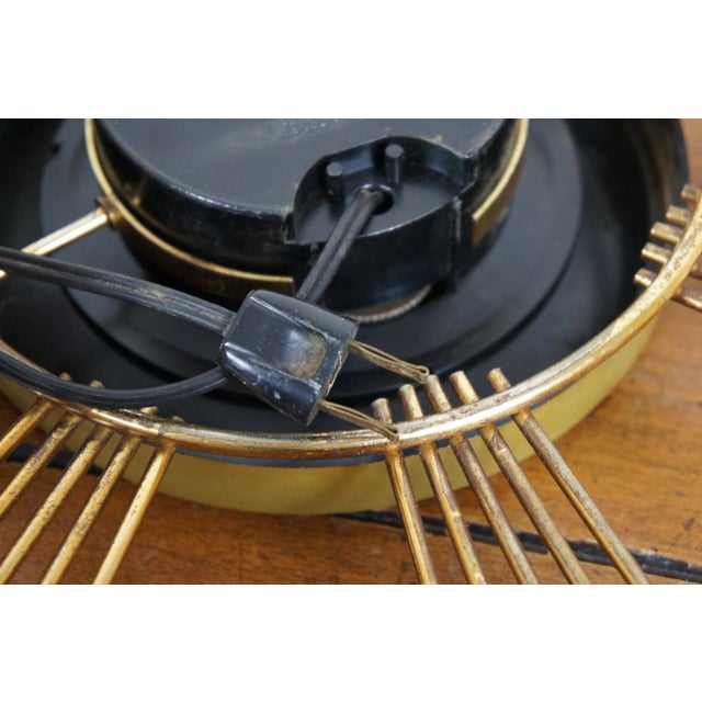Mid Century Modern Lux Robert Shaw Fulton Brass Atomic Sunburst Wall ...