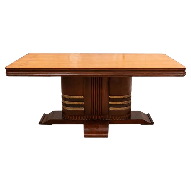 English Art Deco Dining Table, 1920s | Chairish