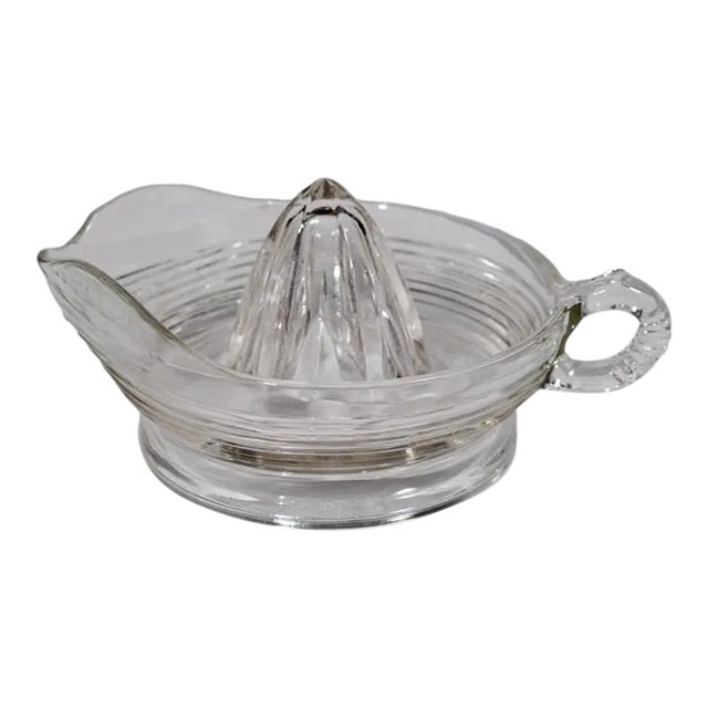 Vintage Glass Lemon Squeezer | Chairish