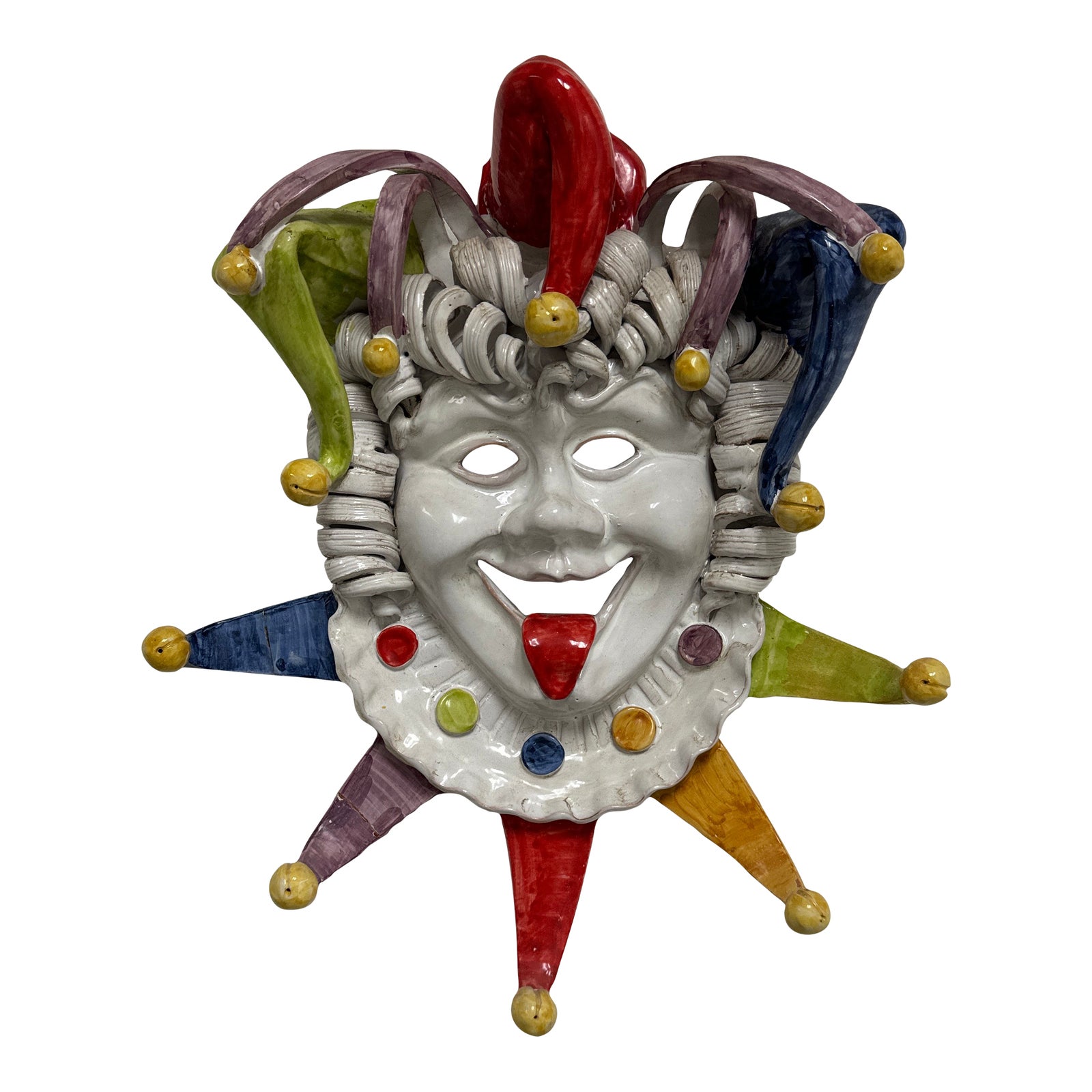 Antica Siena Marisa Martina Vintage Italian Ceramic Jester Wall Hanging ...