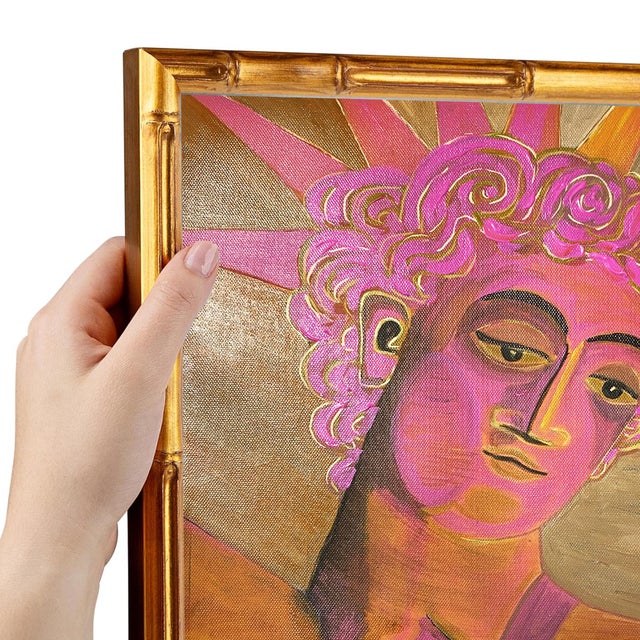 Helios / Apollo Sun God – Original Framed Acrylic Painting, Greek Roman ...