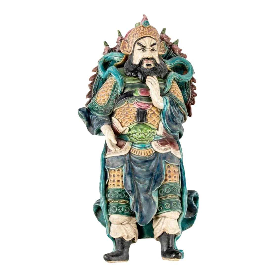 20th Century Qing Dynasty Chinese Warrior | Chairish