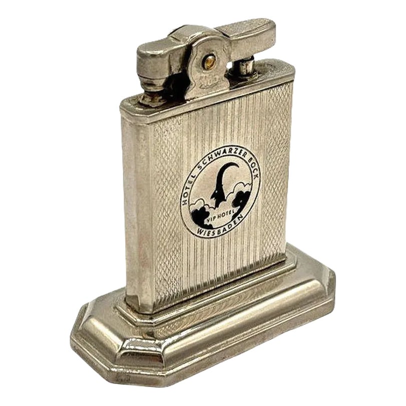 1950s Post War Hotel Schwarzer Bock Logde Table Lighter With Usafe ...