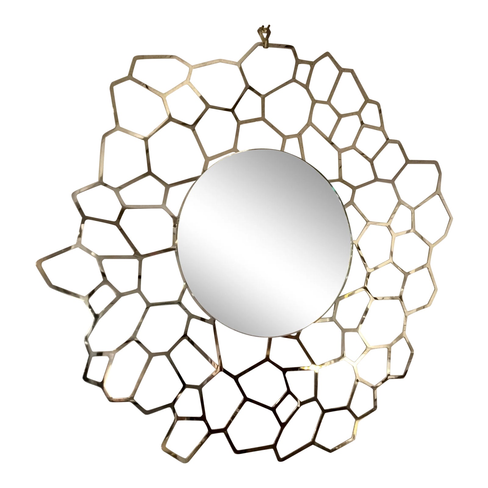 Caracole Modern Geometric Gold Finished on the Sunny Side Round Wall ...
