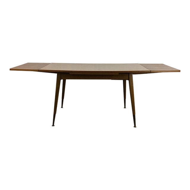 Mid Century Modern Small Draw Leaf Table | Chairish