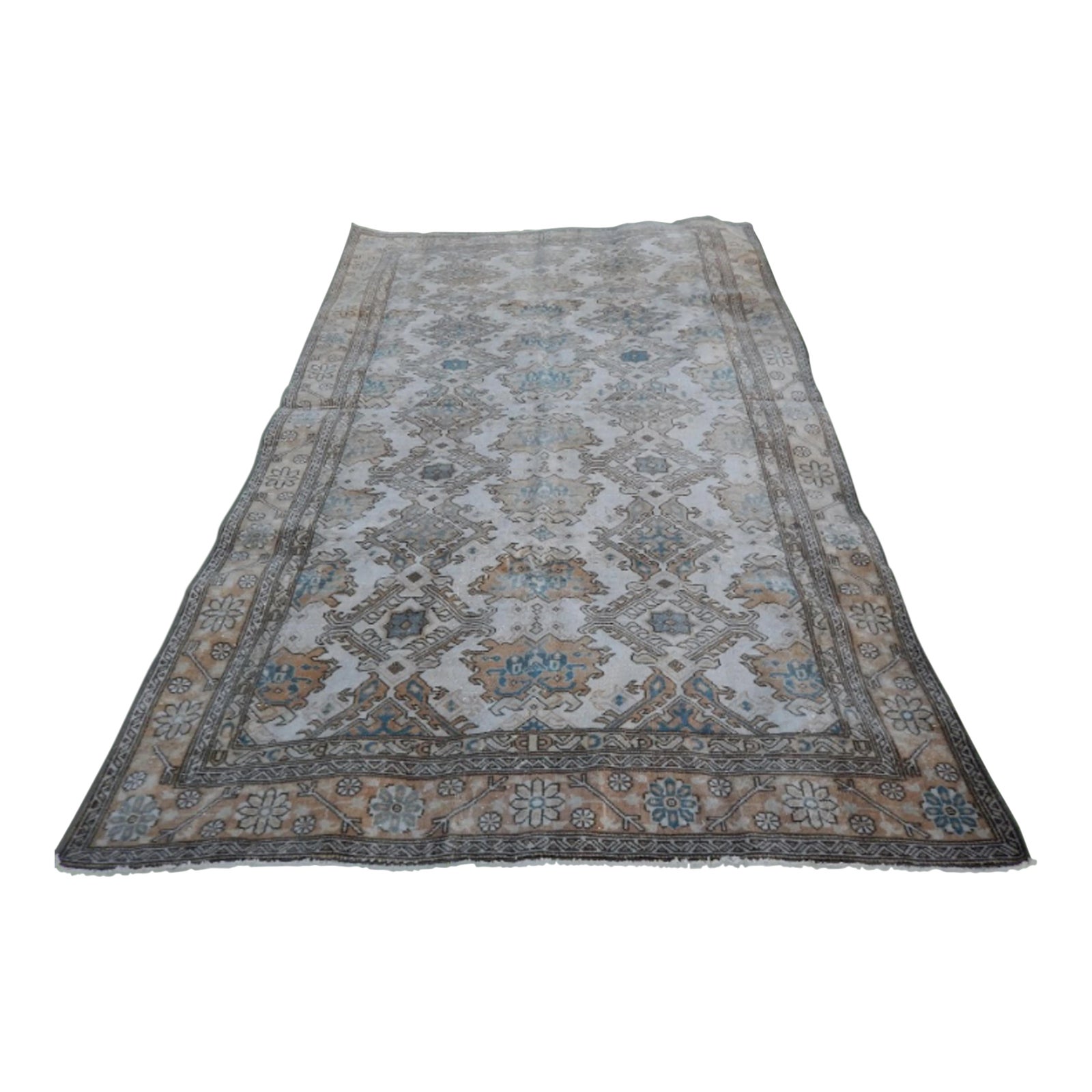 Vintage Turkish Sparta Rug 4′9″ × 8′10″ | Chairish