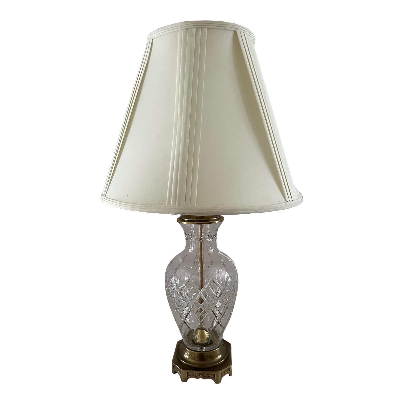 Vintage Frederick Cooper Crystal Lamp | Chairish
