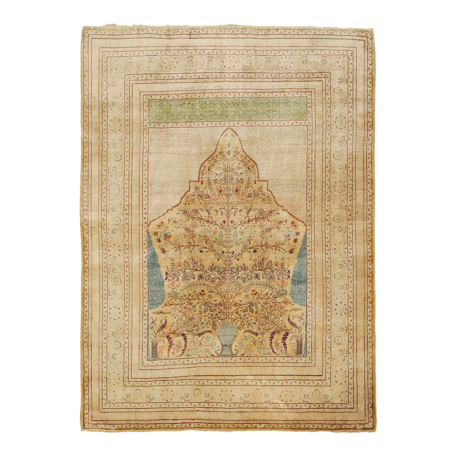 Antique Tabriz Rug | Chairish