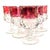 Classical Georgian Ruby Goblets- Set of 6 | Chairish