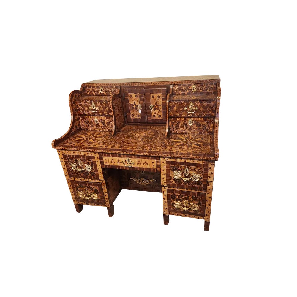French Desk in Native Marquetry, 1700s | Chairish