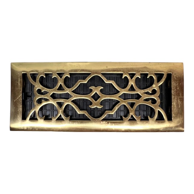 Vintage Brass Register Cover | Chairish