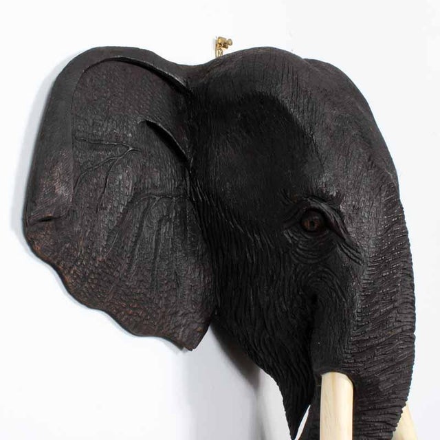 Wall Mounted Elephant Head | Chairish