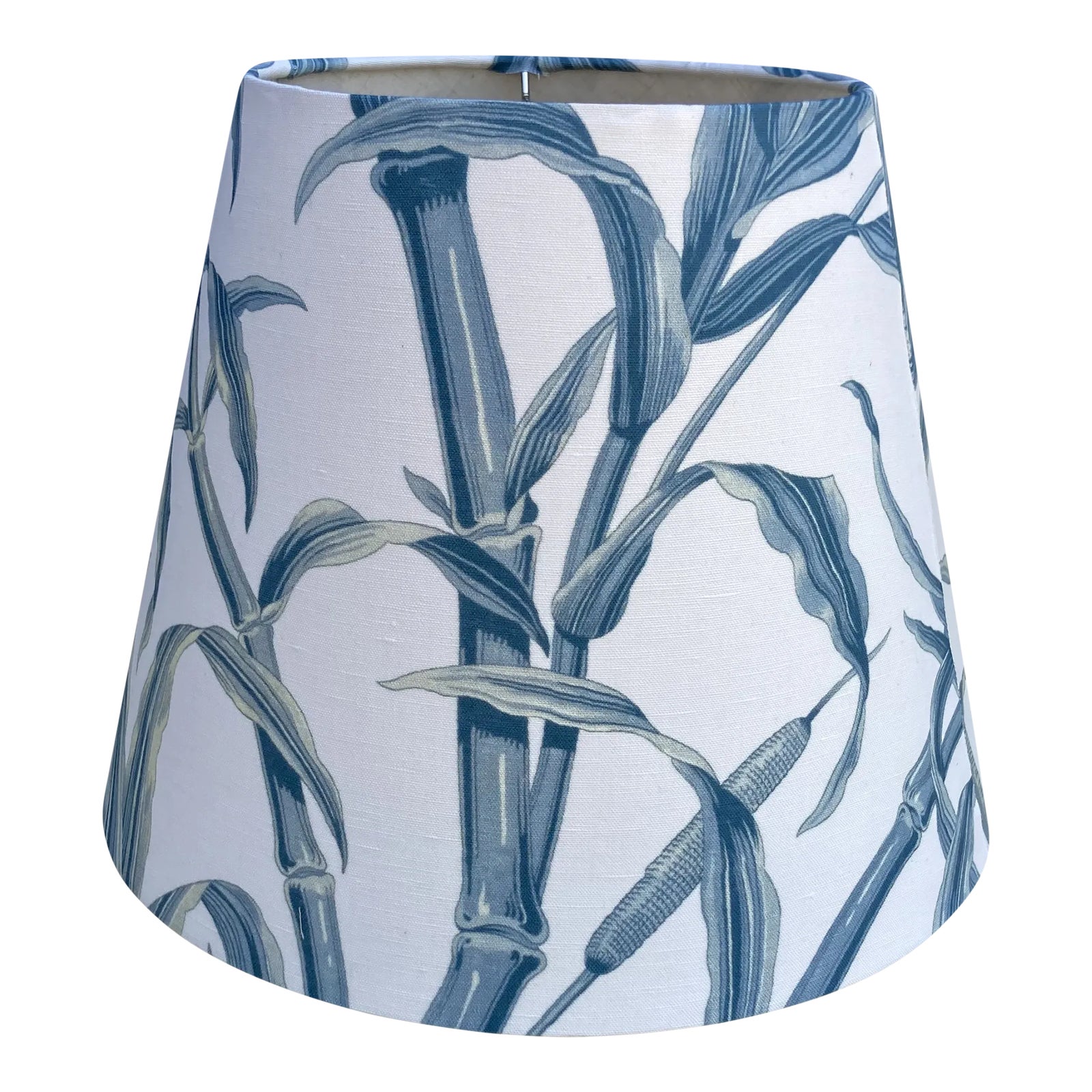 Blue &White Palms Print Lampshade | Chairish