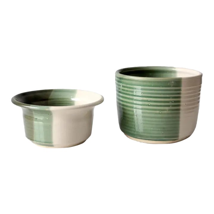 Vintage Studio Pottery Nesting Bowl Set | Chairish