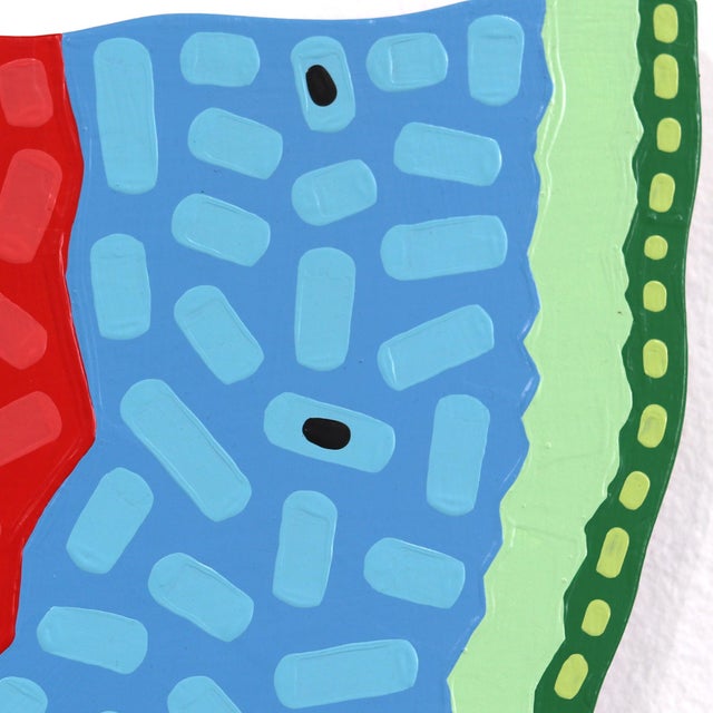 Rainbow Wedge - Pop Art Fruit 3-D Sculptural Food Painting on Wood Form ...