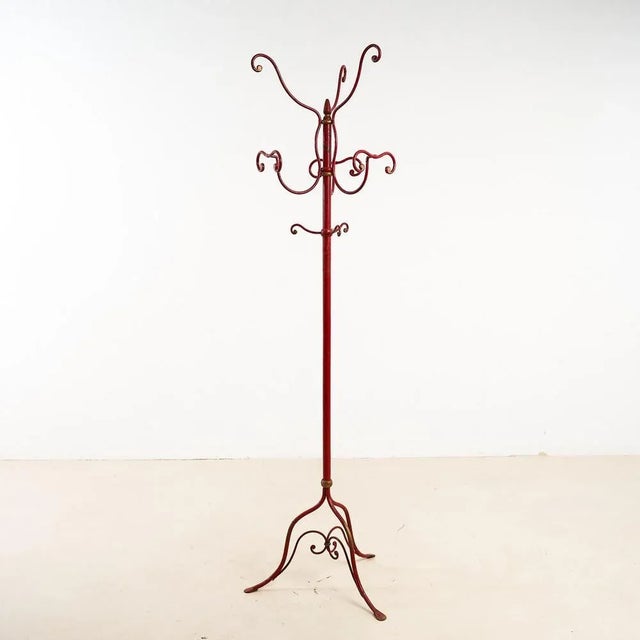 Wrought Iron Coat Rack | Chairish