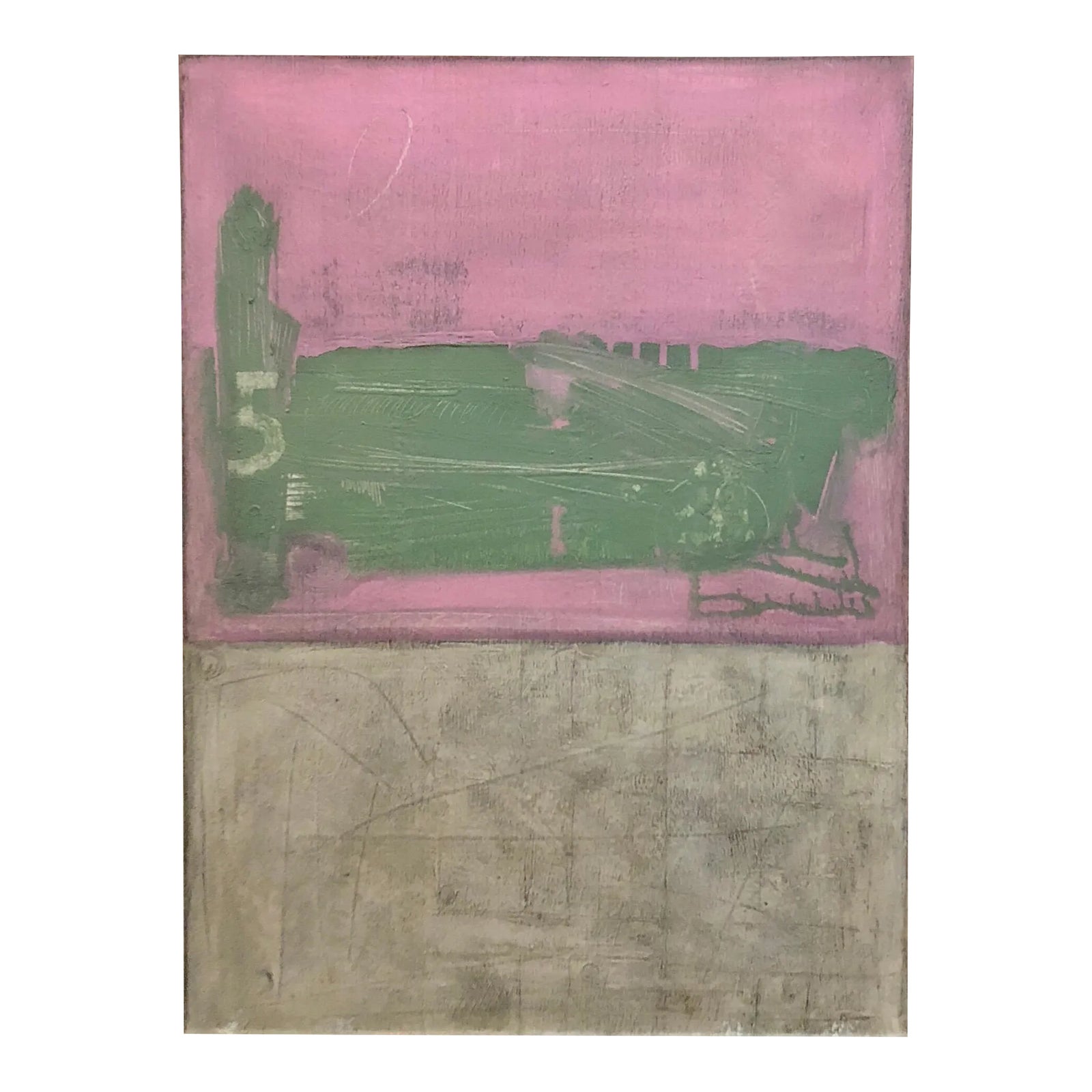 1976 Modern Abstract Cuban Oil Painting | Chairish